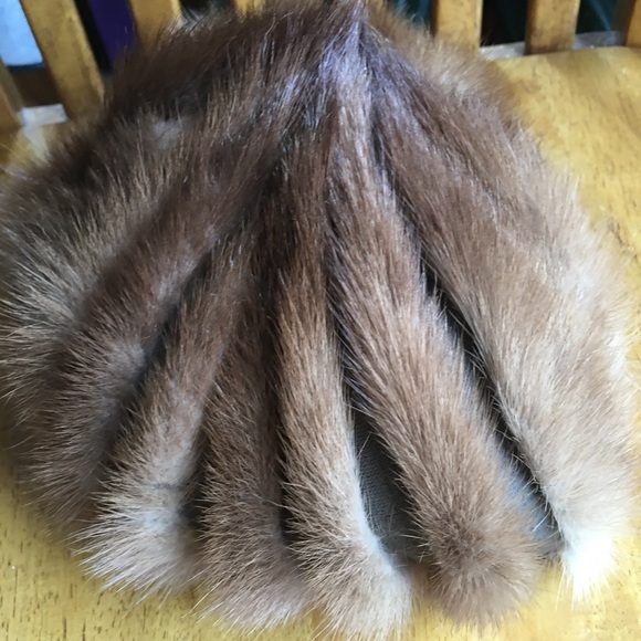Accessories | Vintage Mink Fur Striped Hat | Poshmark
